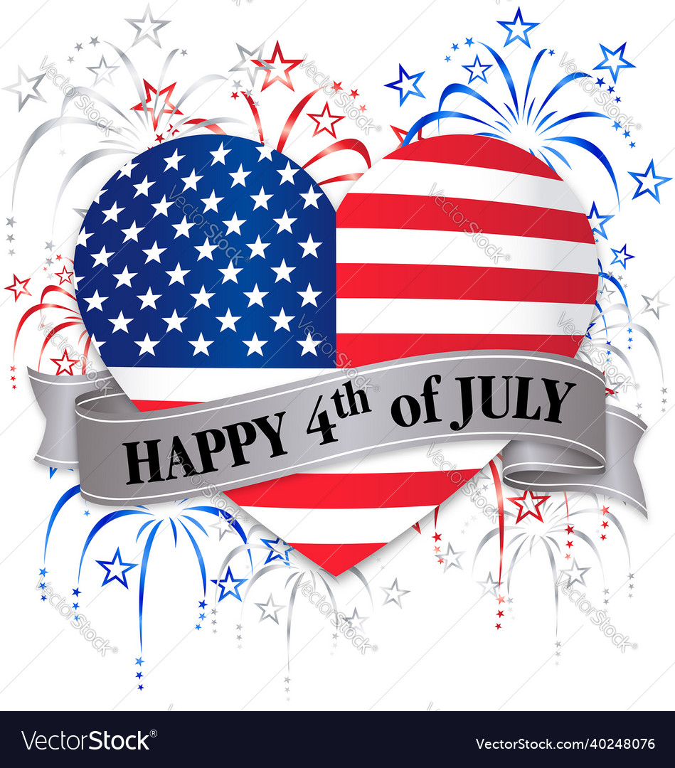 Usa 4th of july independence day symbol Royalty Free Vector