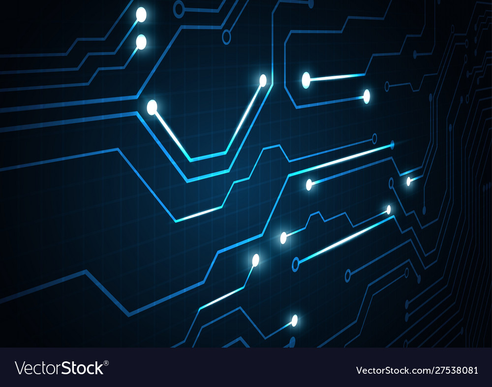High tech technology geometric Royalty Free Vector Image