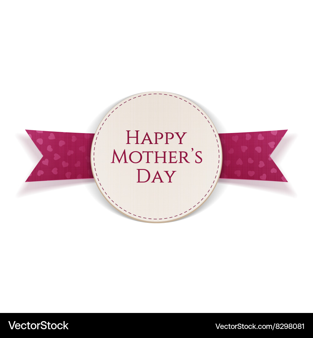 Mothers Day greeting Card with Text Royalty Free Vector