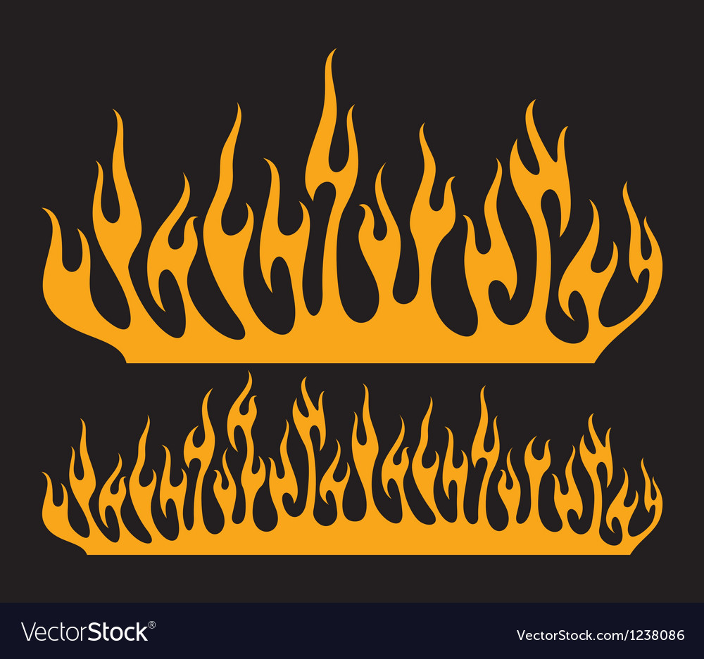 Burn flame Royalty Free Vector Image - VectorStock