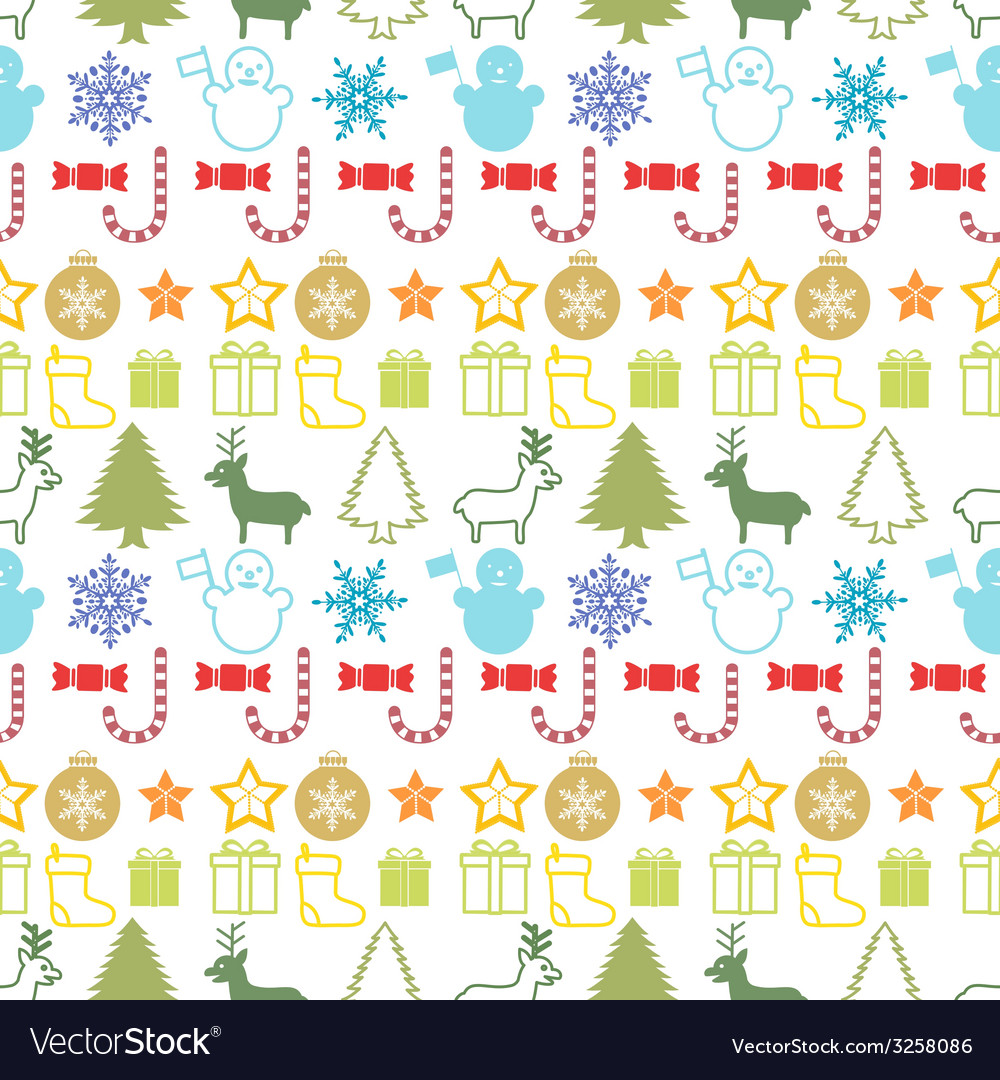Christmas seamless pattern Royalty Free Vector Image