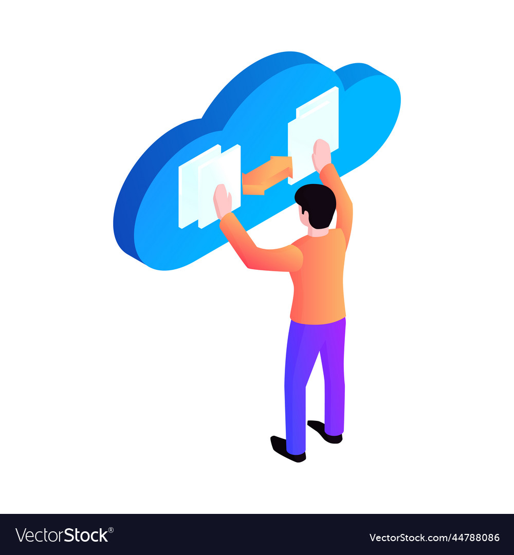 Cloud interface icon Royalty Free Vector Image