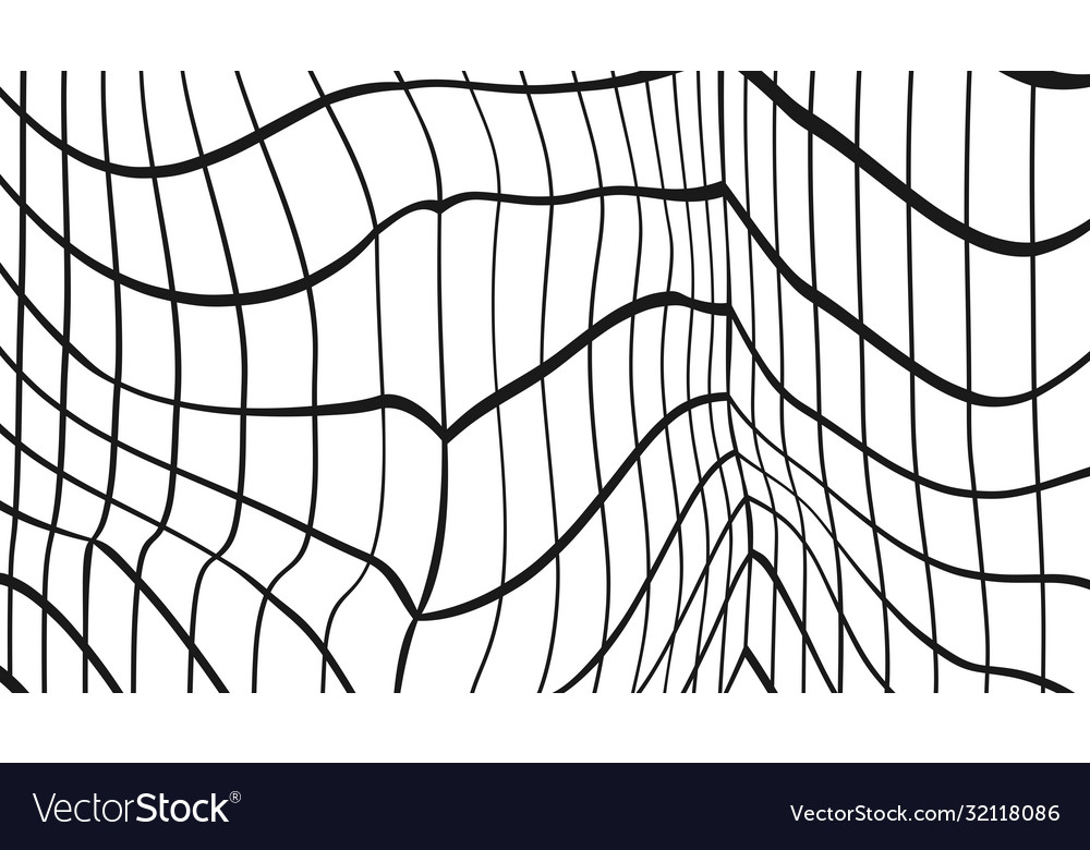 Empty contour deformed rectangle Royalty Free Vector Image