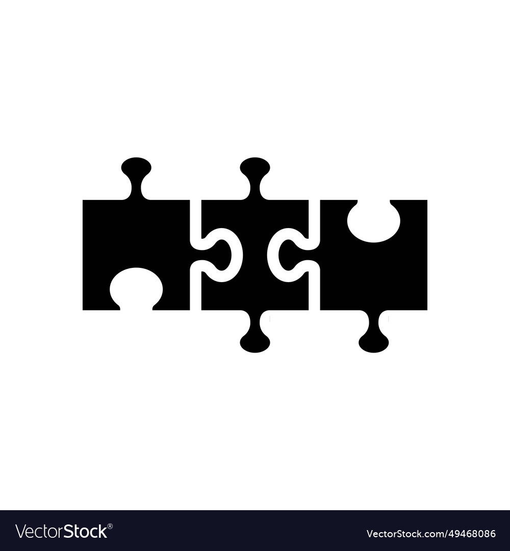 Puzzle business solution glyph icon Royalty Free Vector Puzzle business solution glyph icon Royalty Free Vector