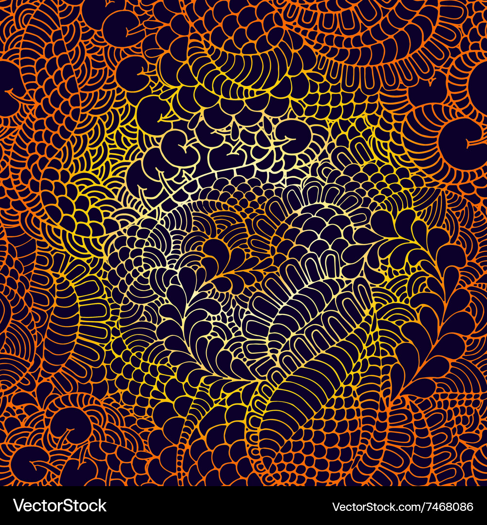 Seamless floral abstract floral wave ornaments Vector Image