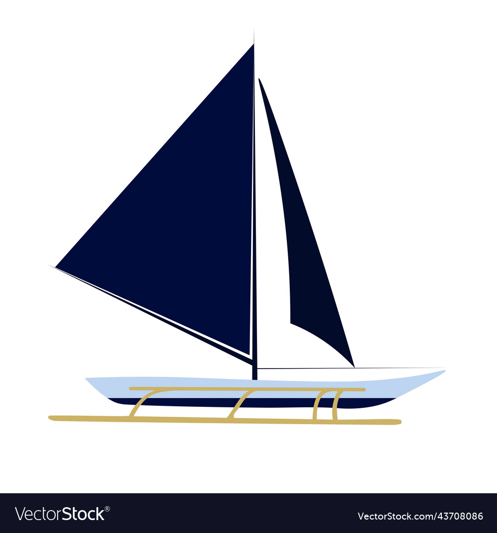 Yacht Royalty Free Vector Image - VectorStock