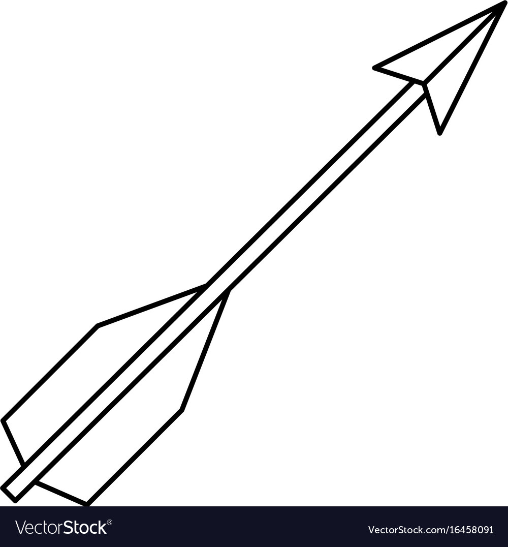 Arch bow arrow Royalty Free Vector Image - VectorStock