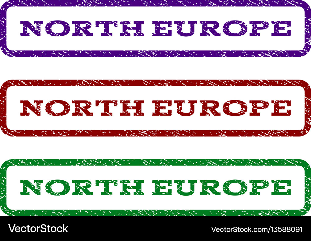 North europe watermark stamp Royalty Free Vector Image