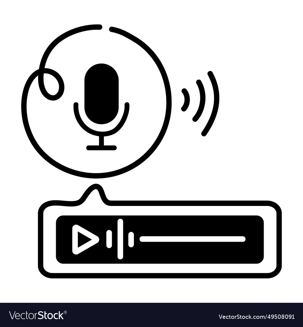 Voice message Royalty Free Vector Image - VectorStock