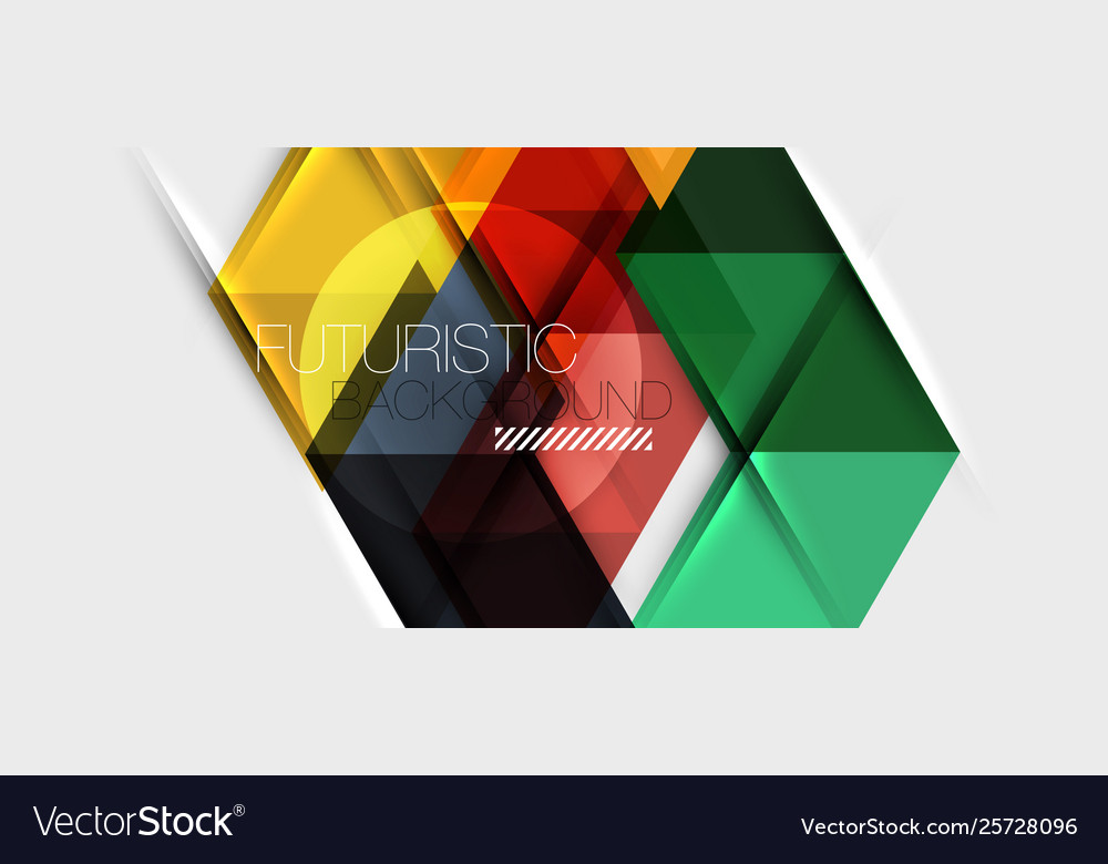 Abstract geometric background modern overlapping Vector Image