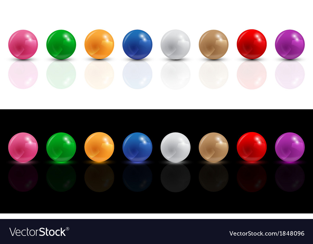 Balls set Royalty Free Vector Image - VectorStock