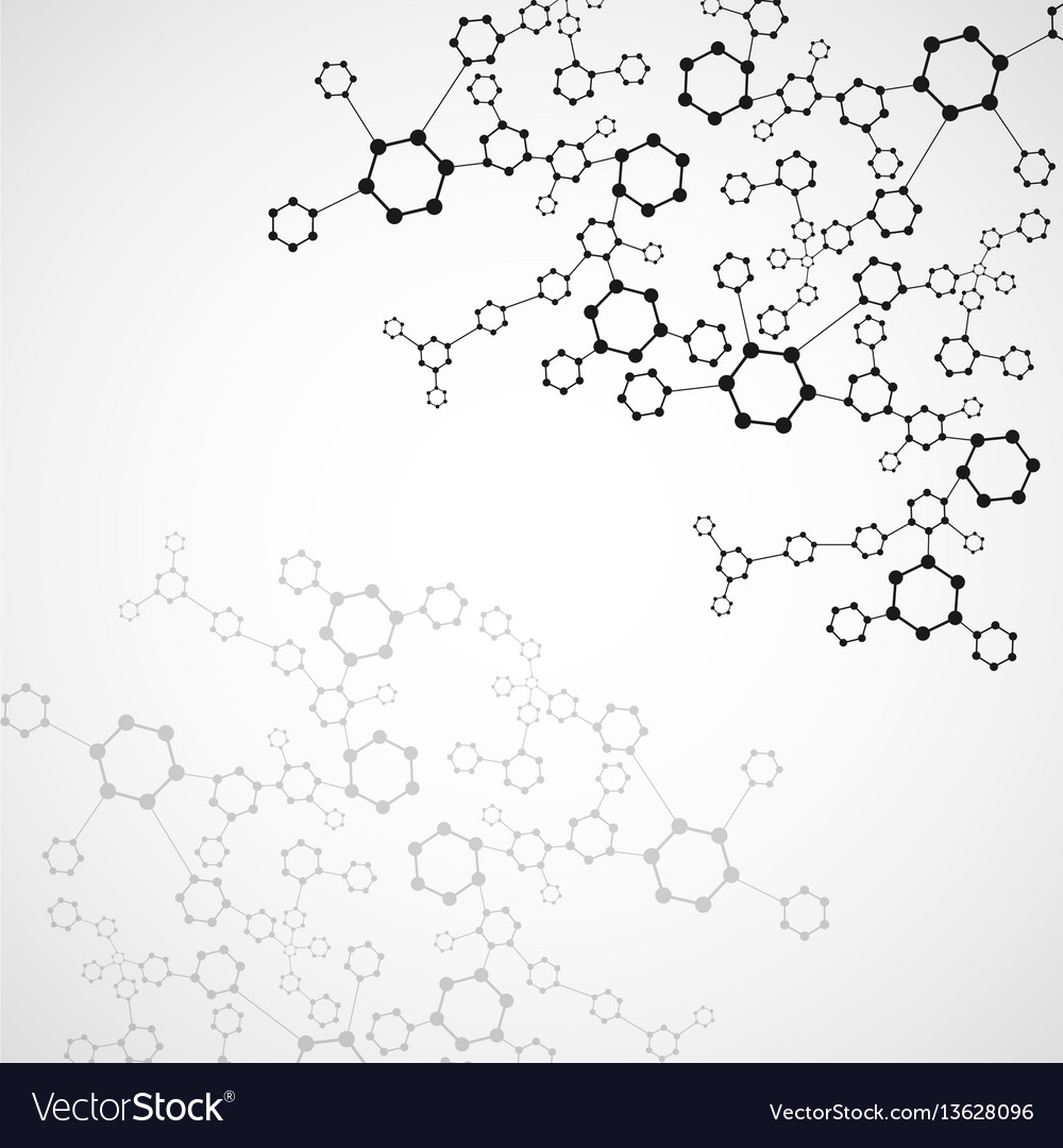 Connected Molecular Network Royalty Free Vector Image