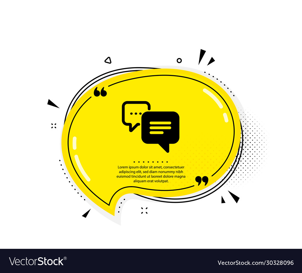Dots message icon chat comment sign speech Vector Image