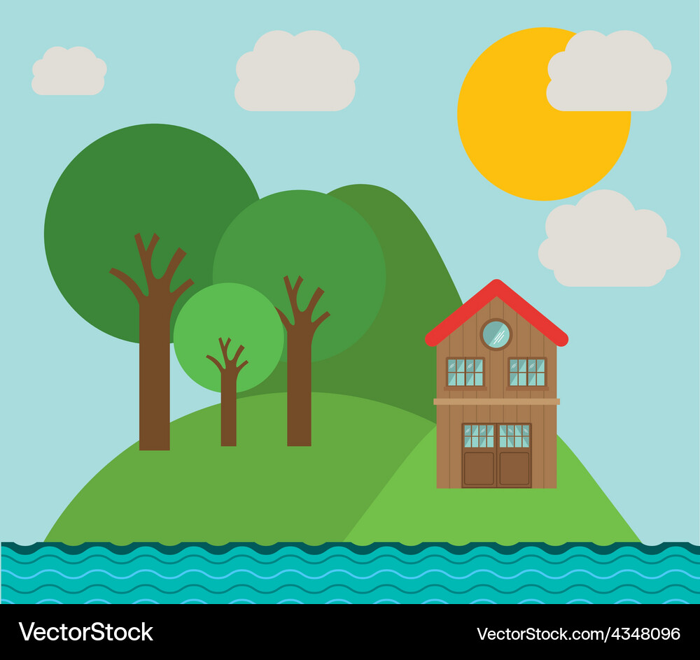 Landscape design Royalty Free Vector Image - VectorStock