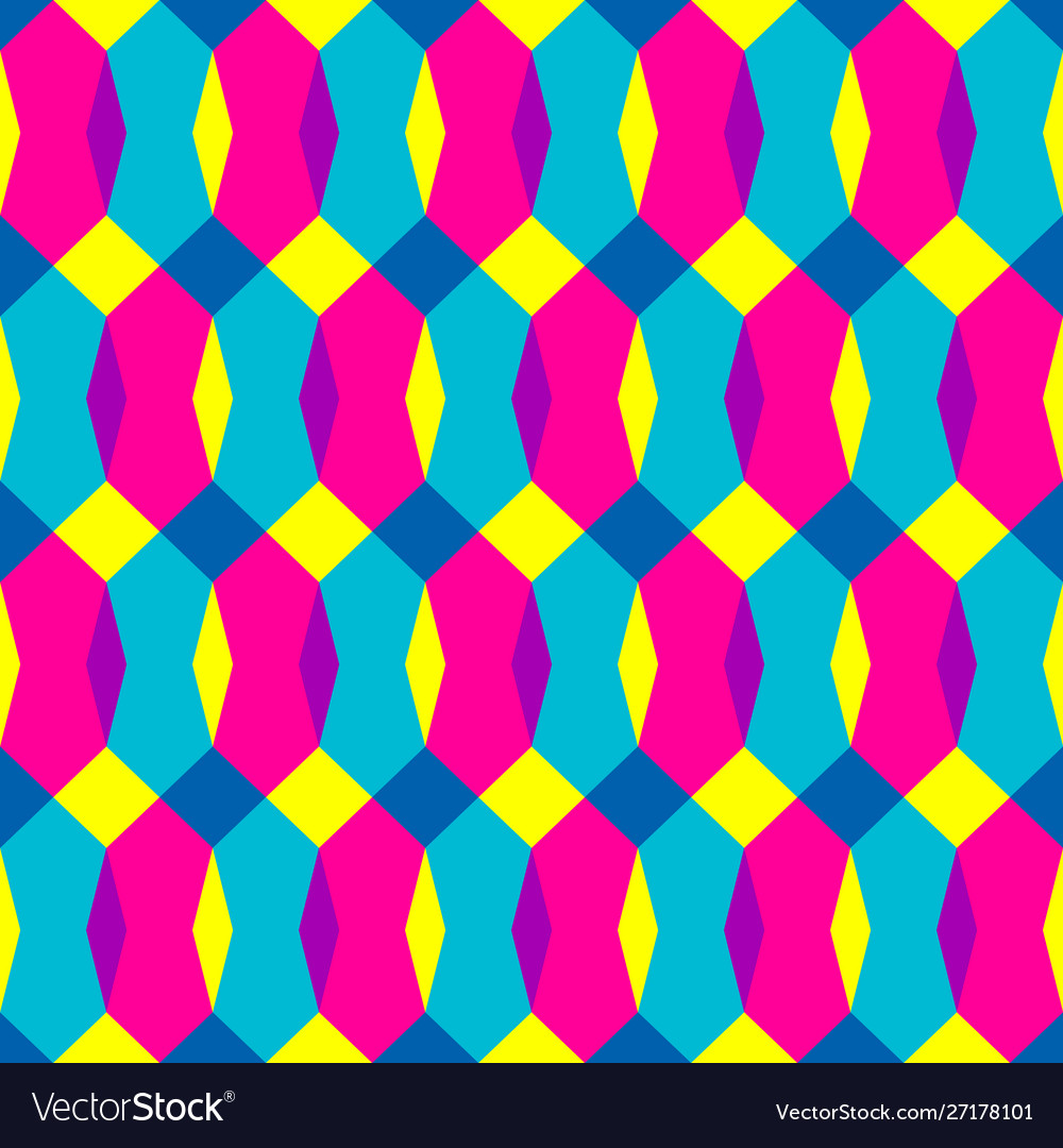 Geometric abstract color seamless pattern quality Vector Image