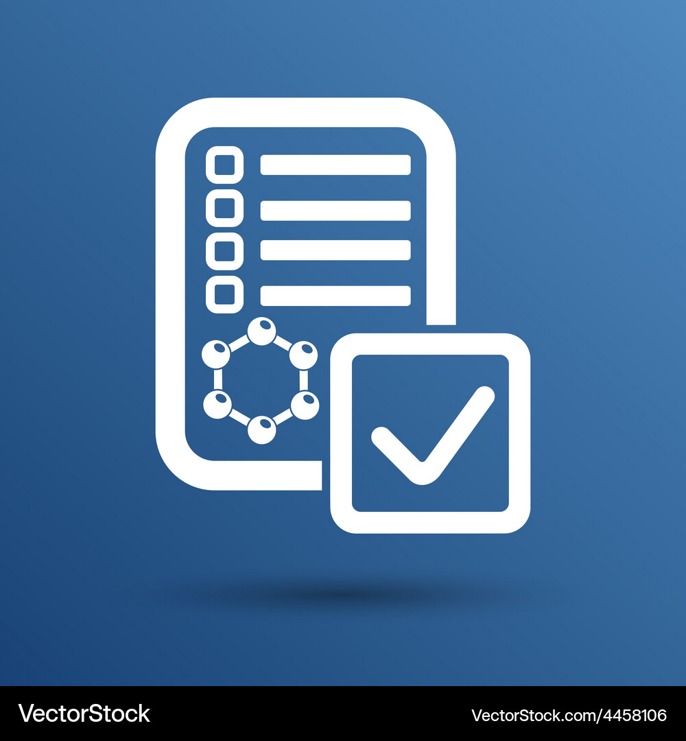 Chemical tubes icon test experiment apparatus Vector Image