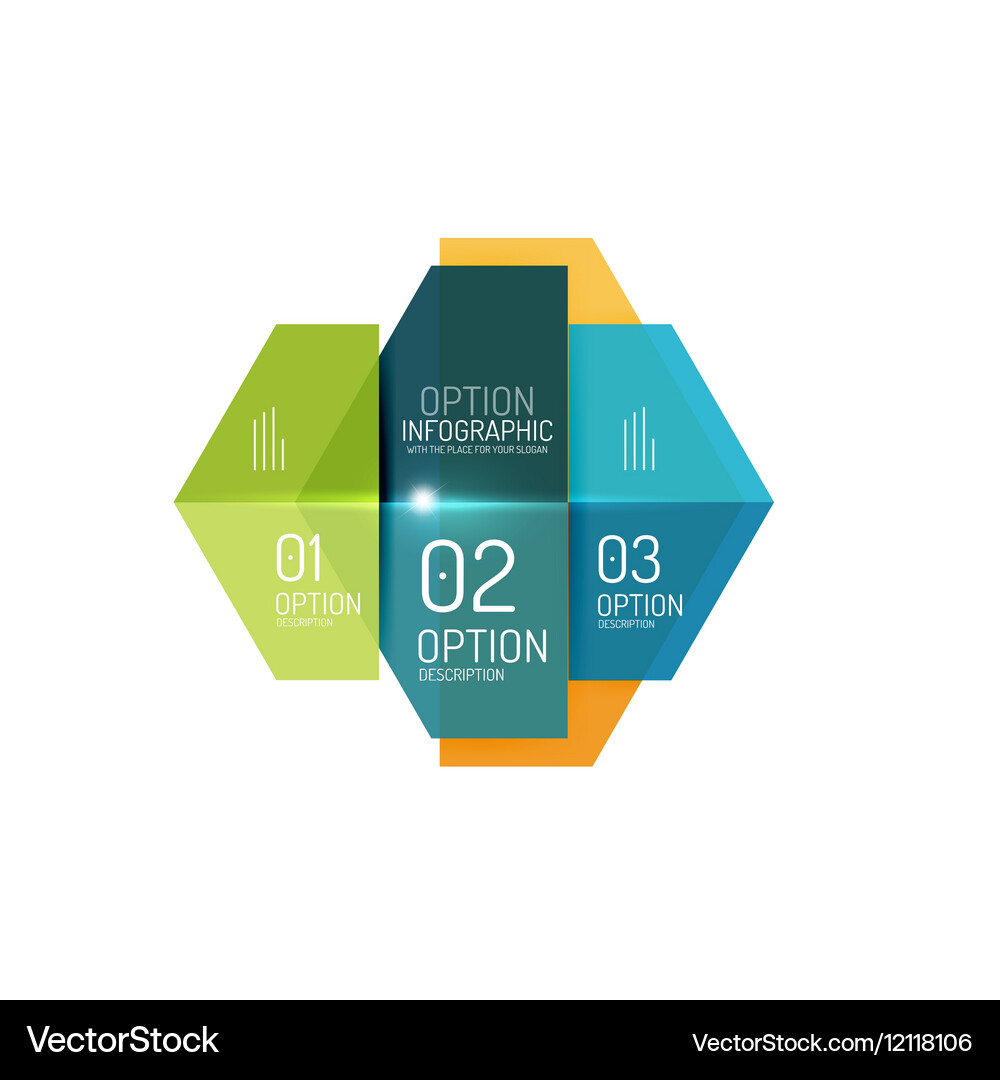 Infographic modern templates - geometric shapes Vector Image