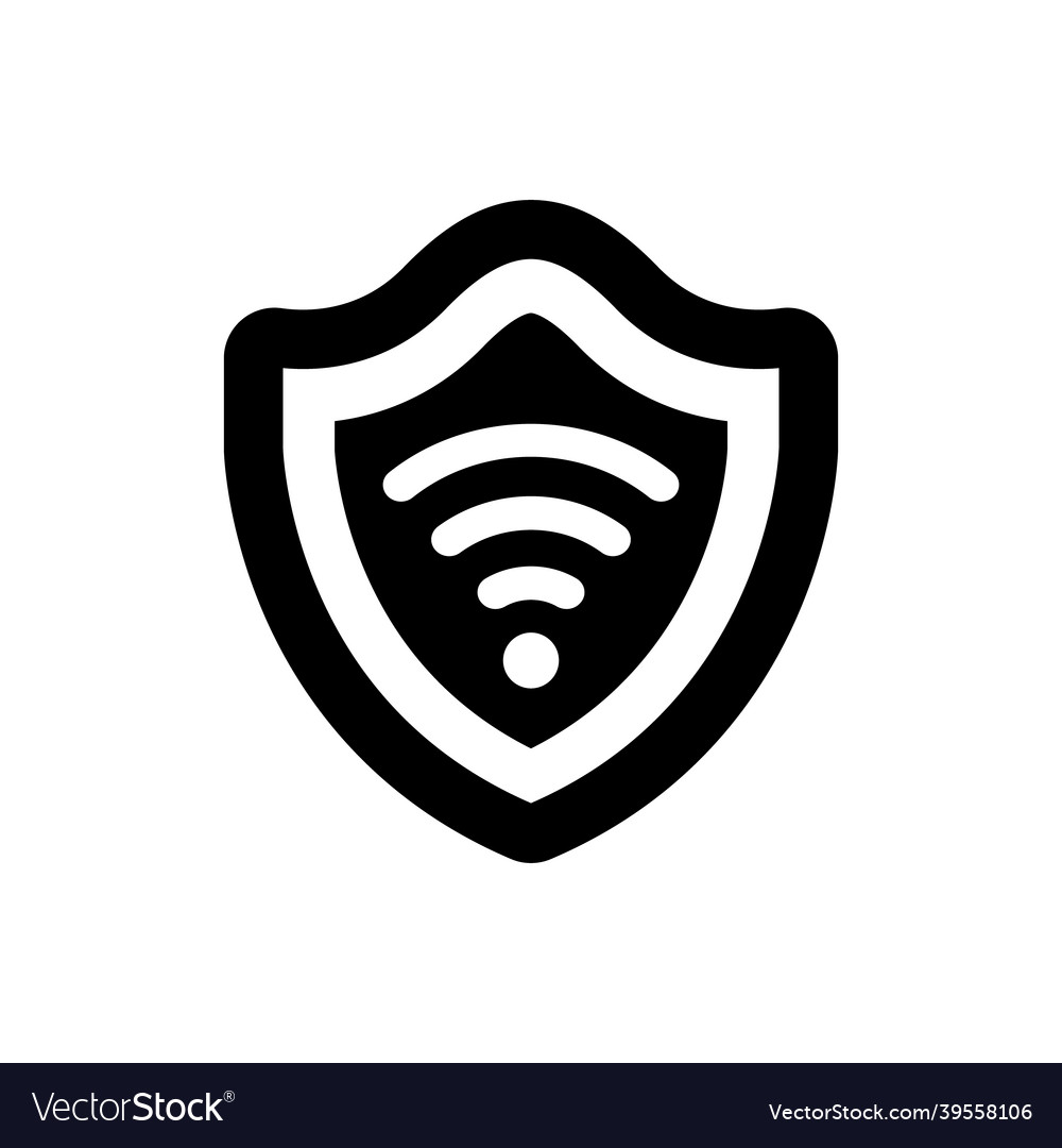 Secure Network Connection Icon Royalty Free Vector Image