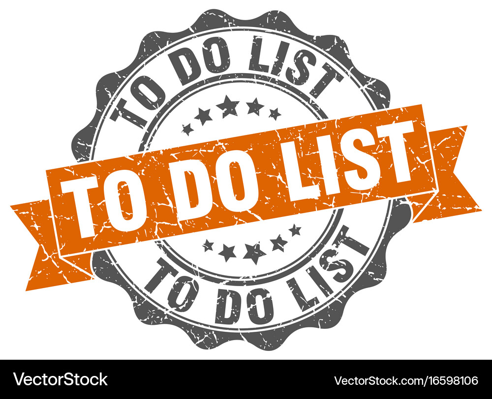 To do list stamp sign seal Royalty Free Vector Image