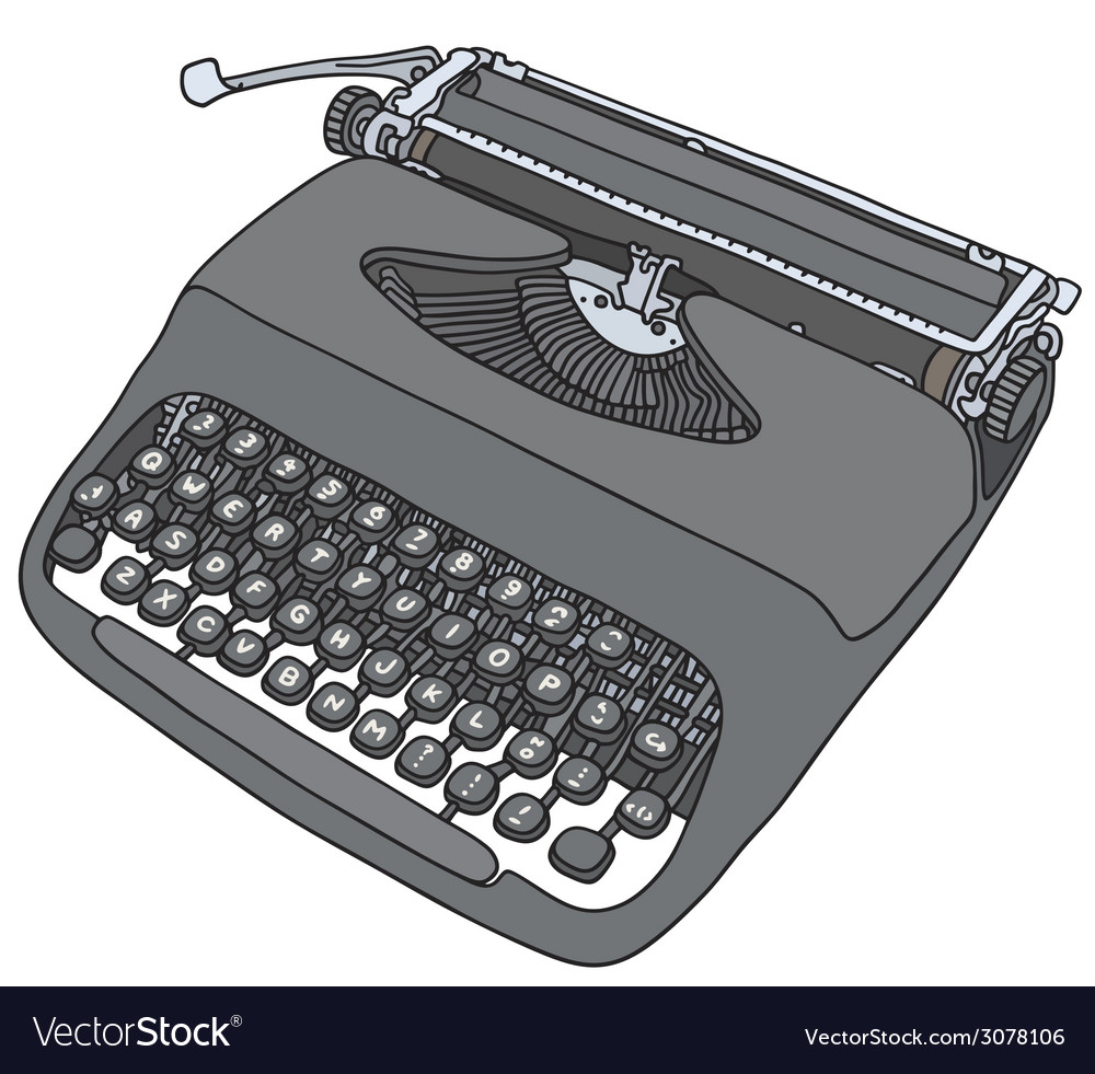 Typewriter Royalty Free Vector Image - VectorStock