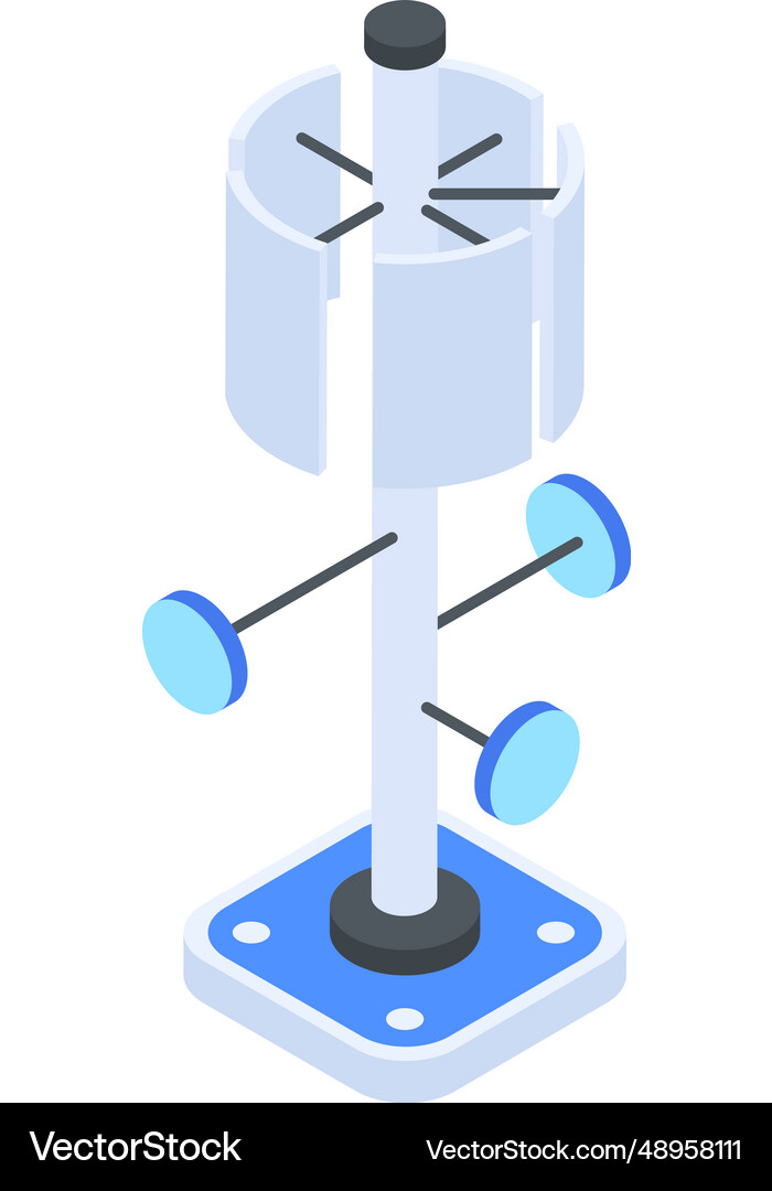 Check out isometric icon of telecom tower Vector Image