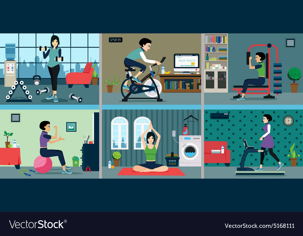 Exercise Royalty Free Vector Image - VectorStock