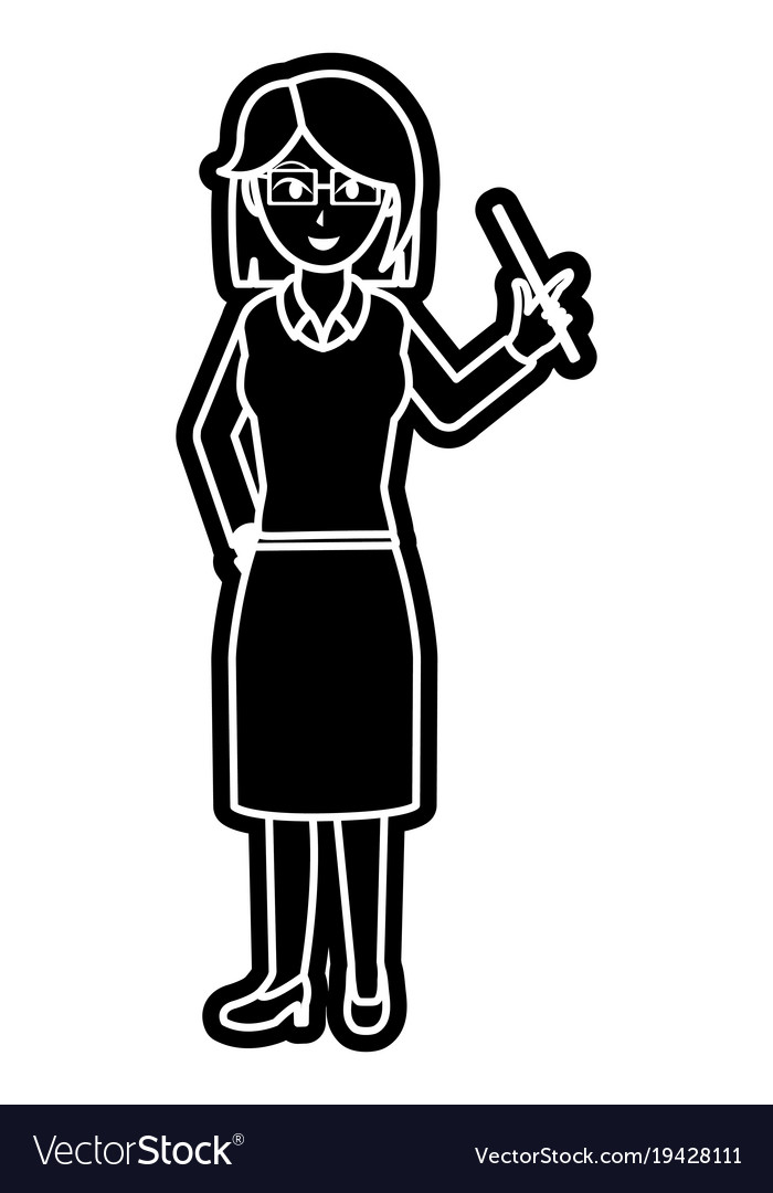 Isolated teacher design Royalty Free Vector Image