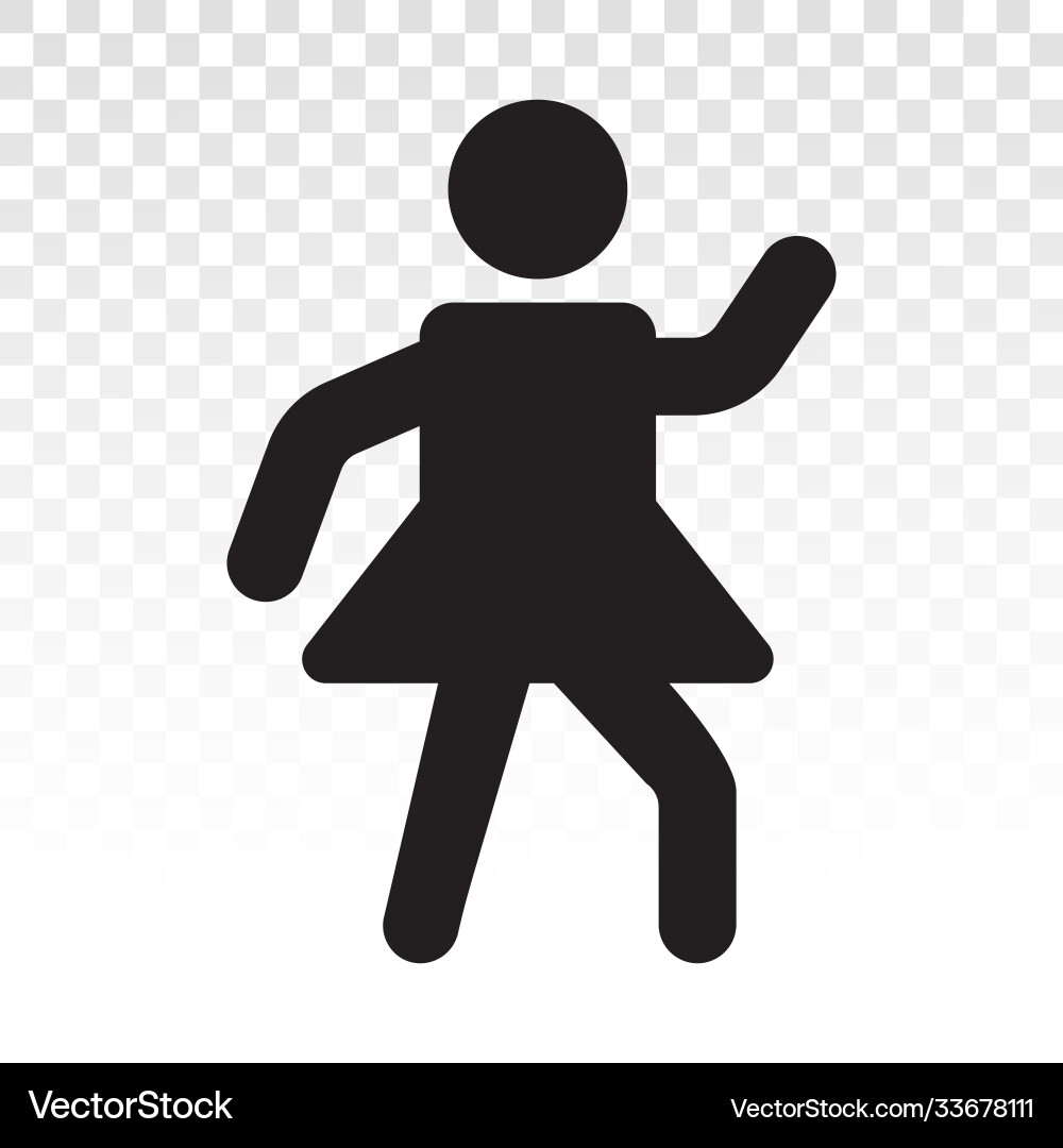 Person walking walk foot -flat icon for apps Vector Image