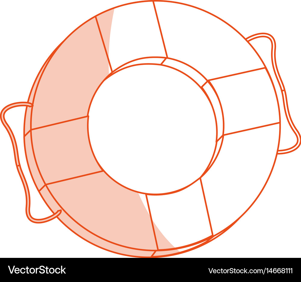 Red silhouette shading image cartoon inflatable Vector Image