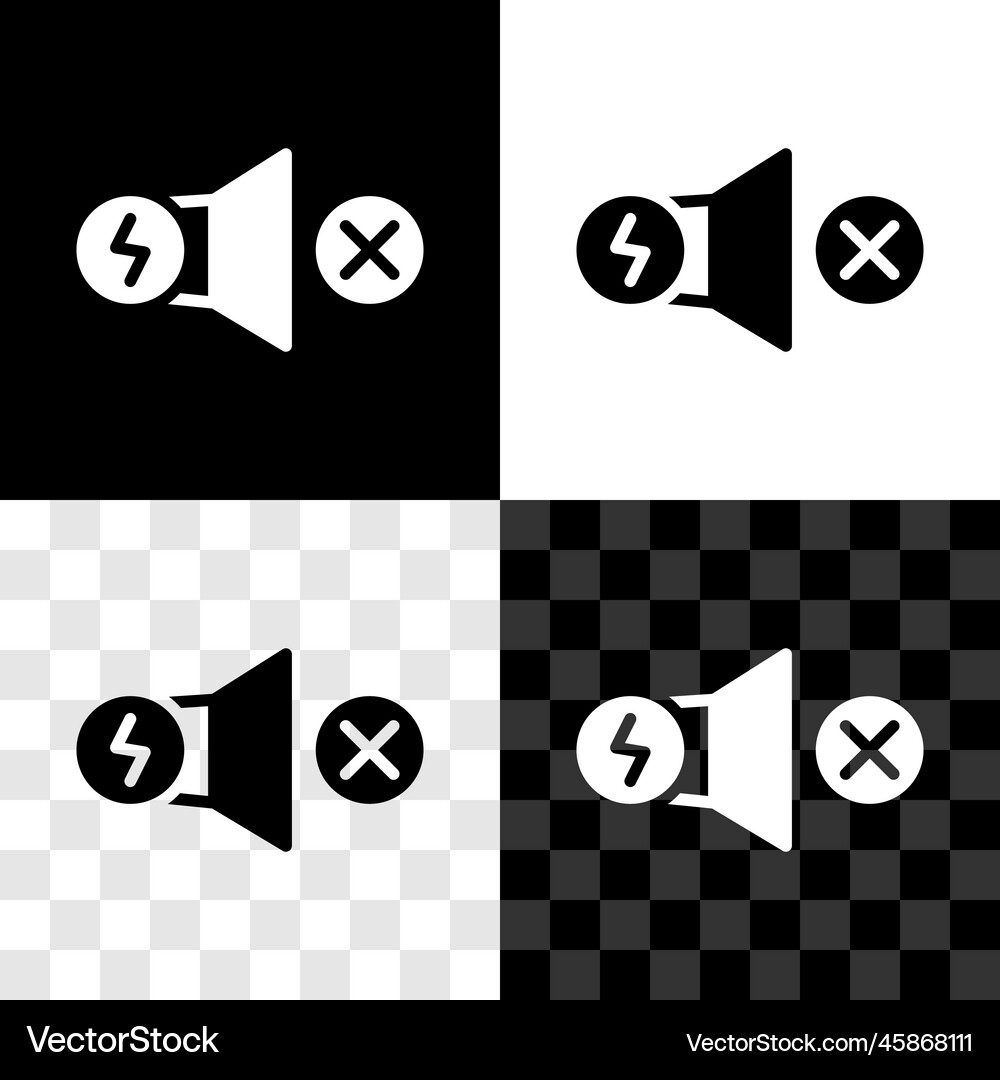 Set electric motor icon isolated on black Vector Image