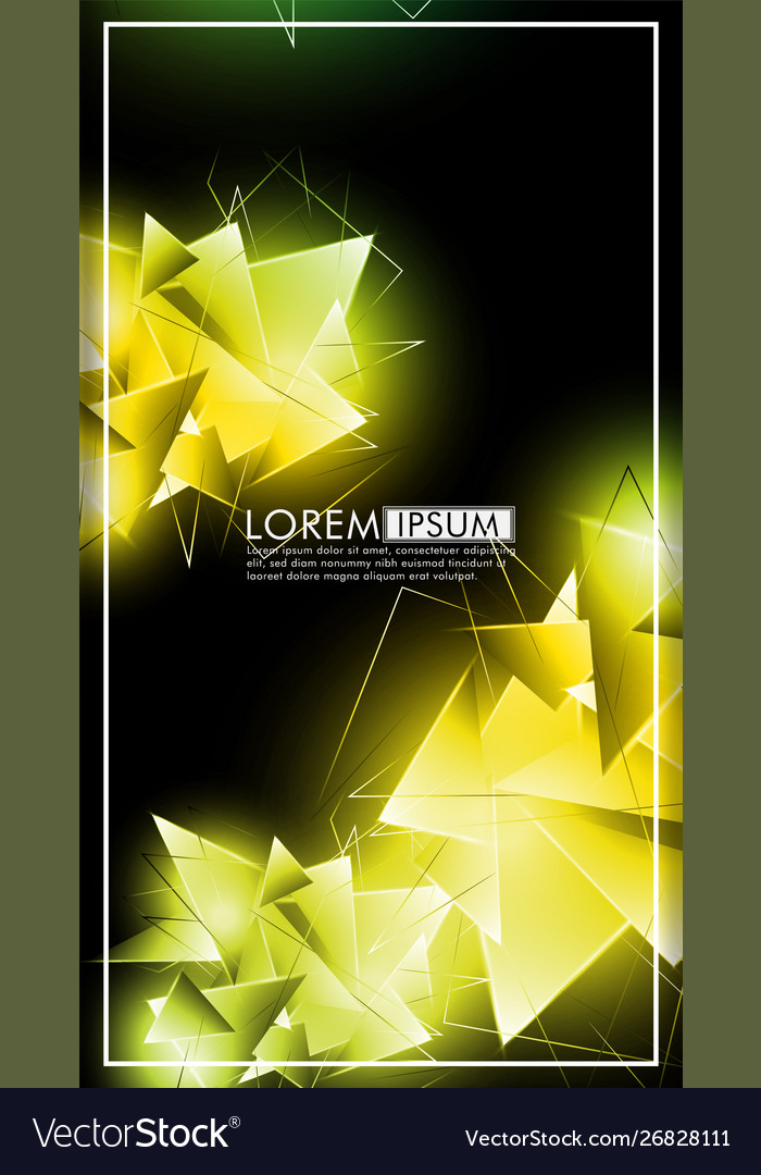 Vertical triangle background abstract composition Vector Image