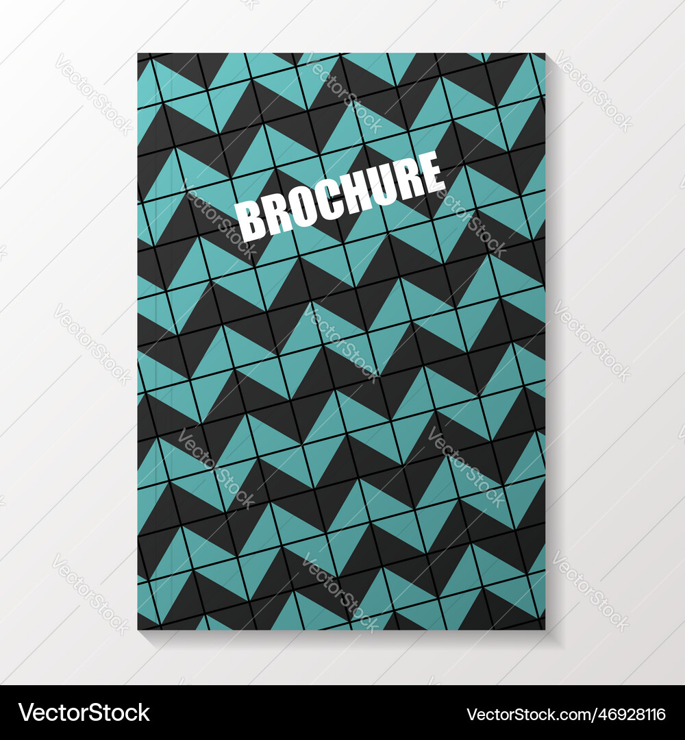 Abstract brochure flyer or book cover design Vector Image