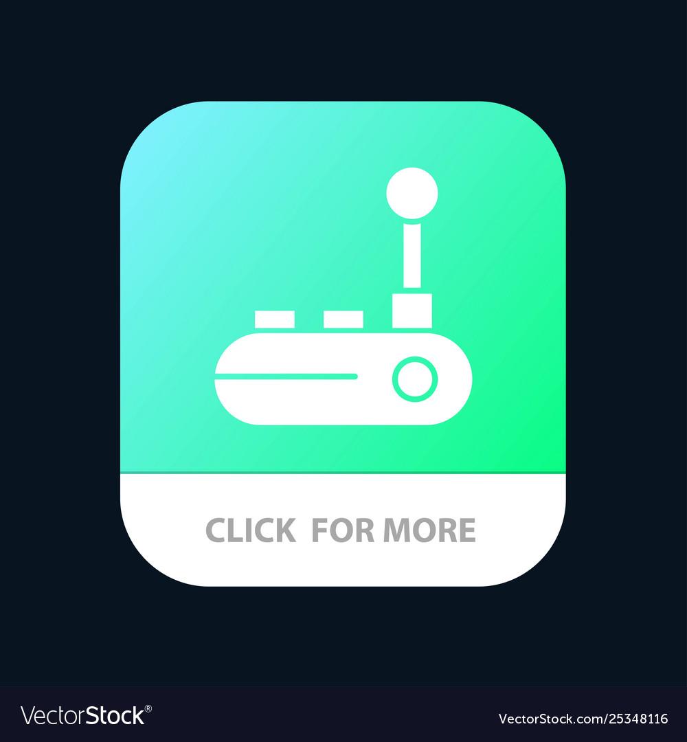Controller joy pad stick mobile app Royalty Free Vector