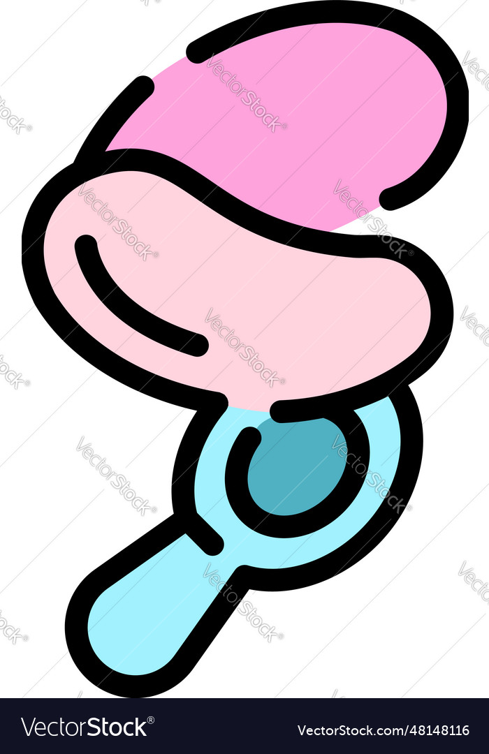 Modern eye patch icon flat Royalty Free Vector Image