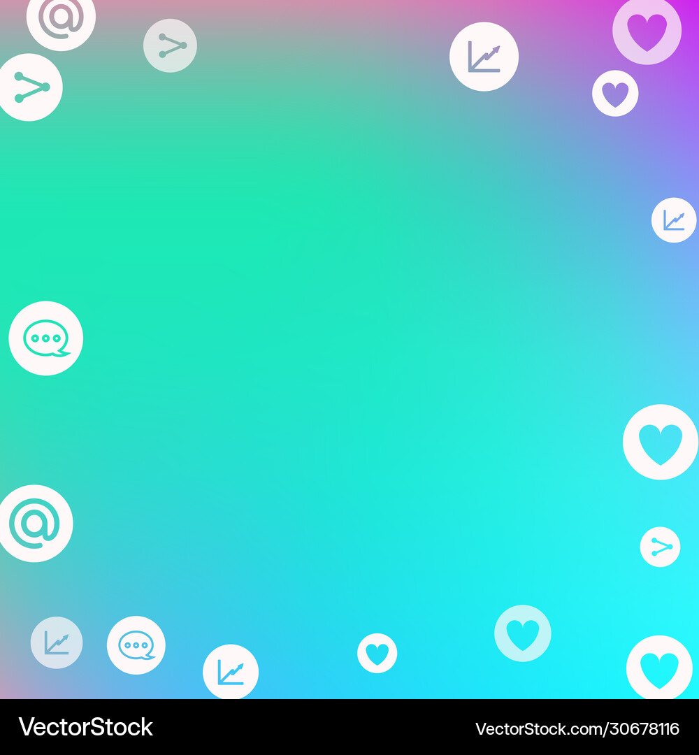 Social media marketing communication networking Vector Image