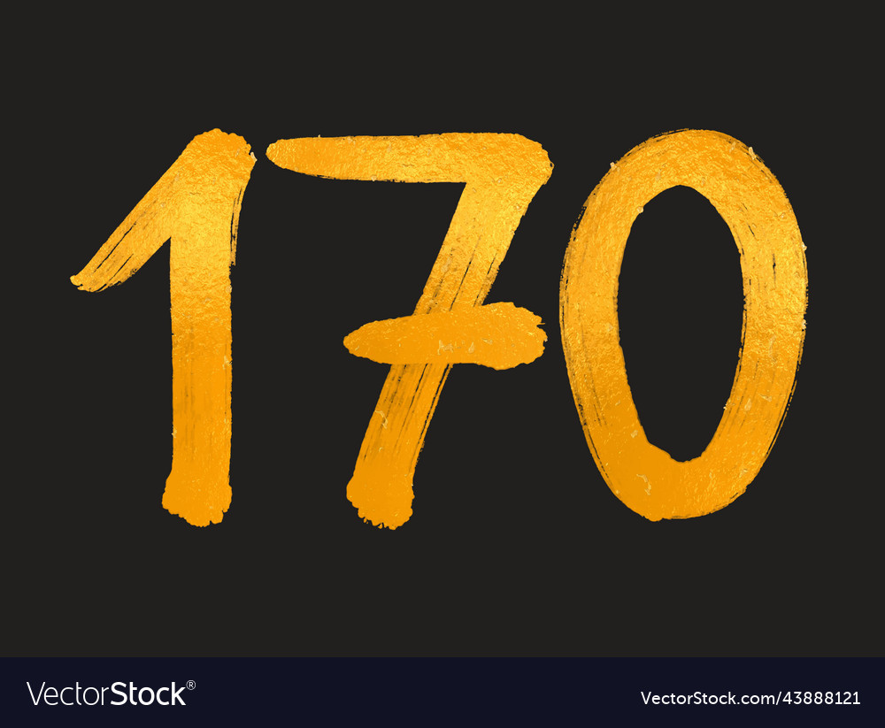 170 number logo Royalty Free Vector Image - VectorStock