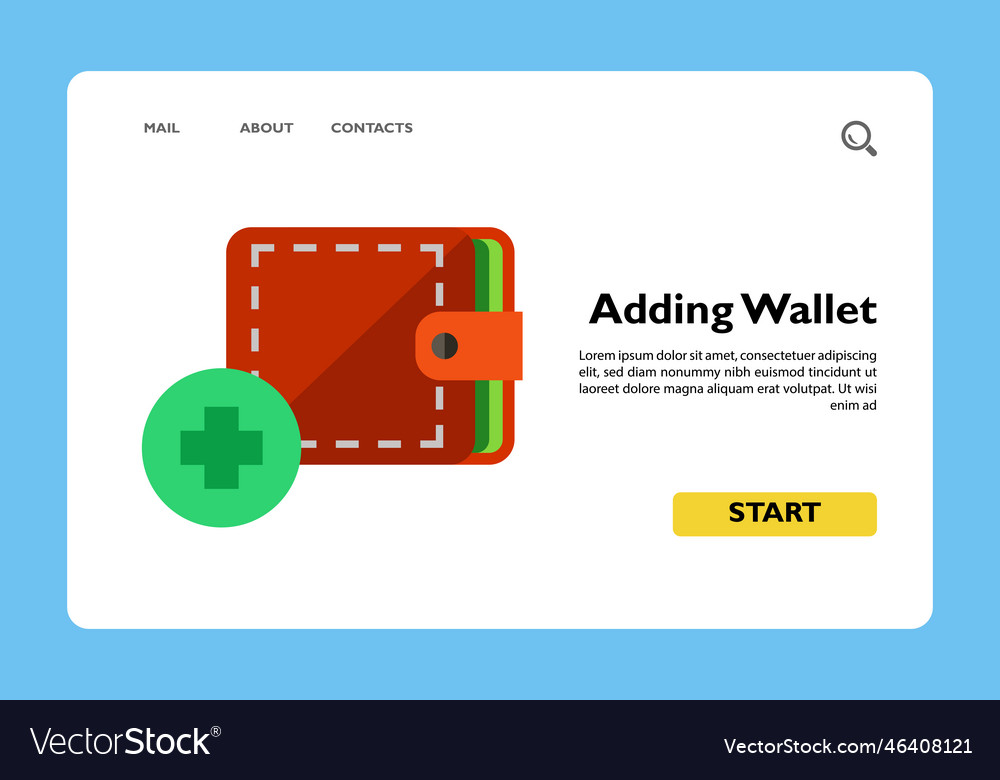 Adding wallet icon Royalty Free Vector Image - VectorStock