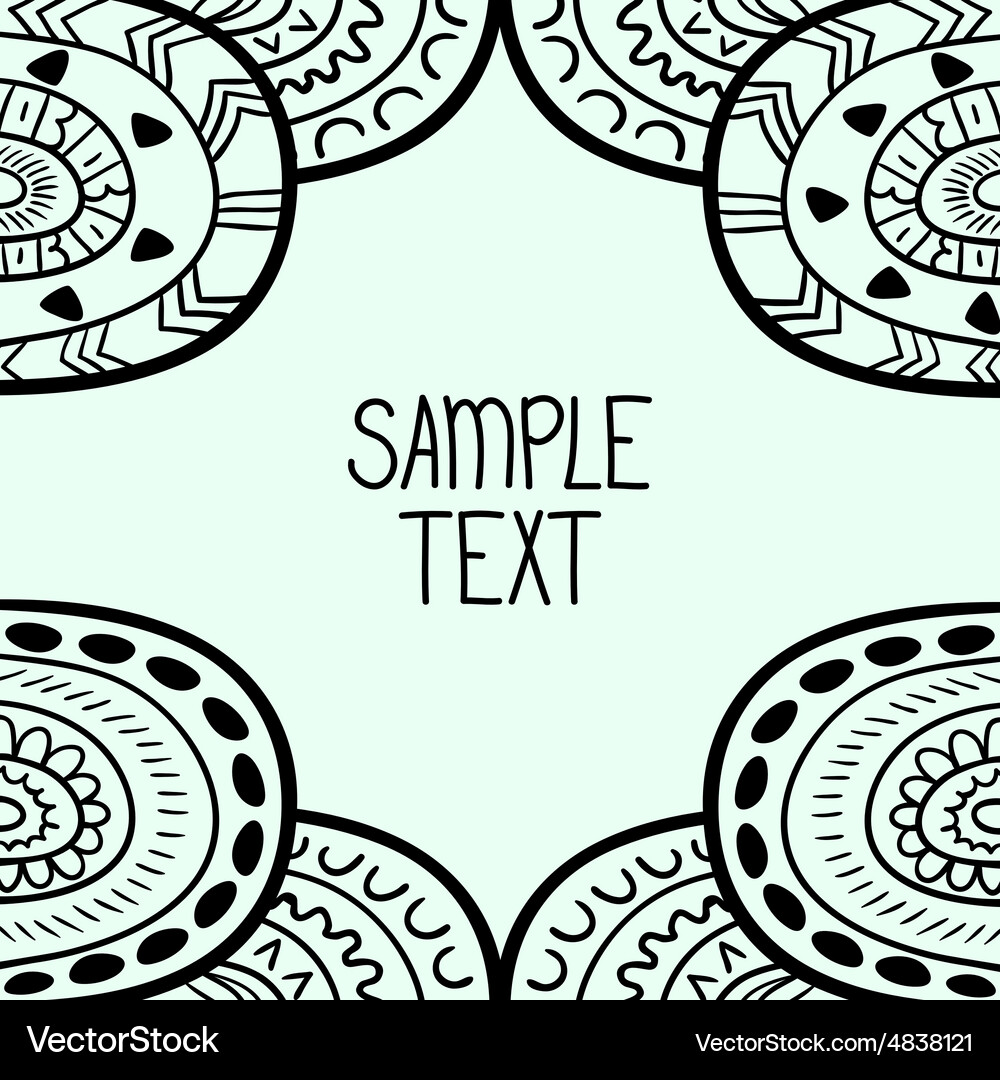 Decorative pattern design Royalty Free Vector Image