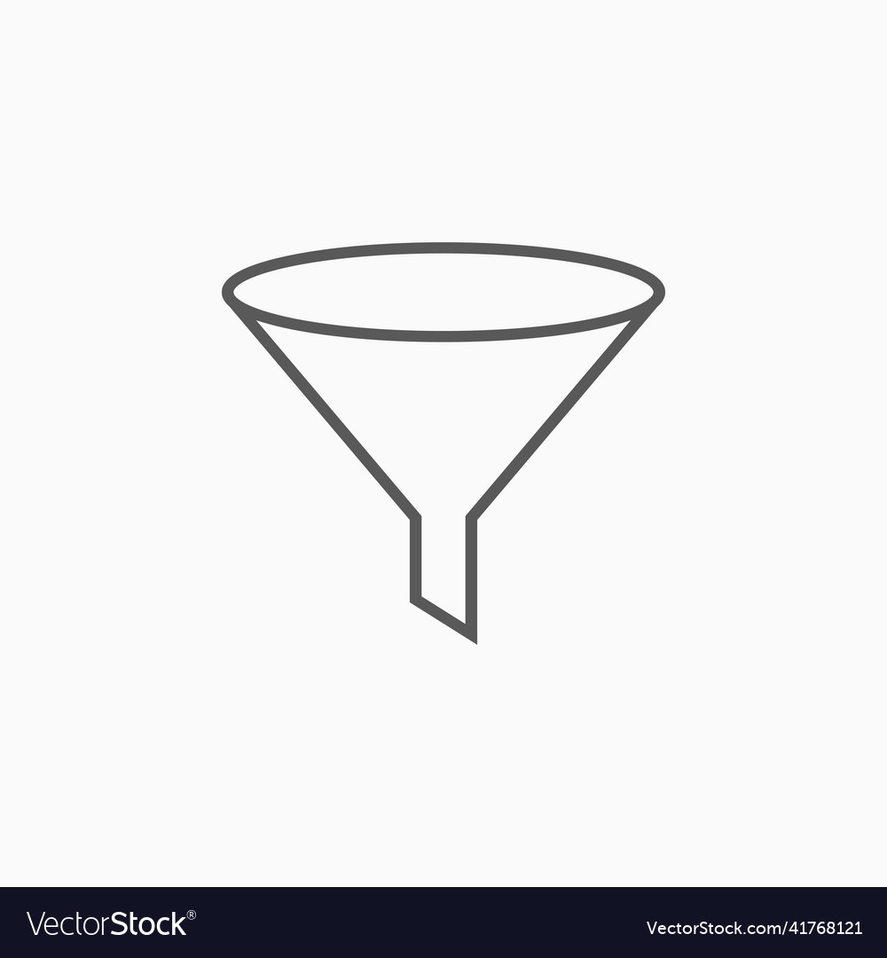 Filter icon Royalty Free Vector Image - VectorStock