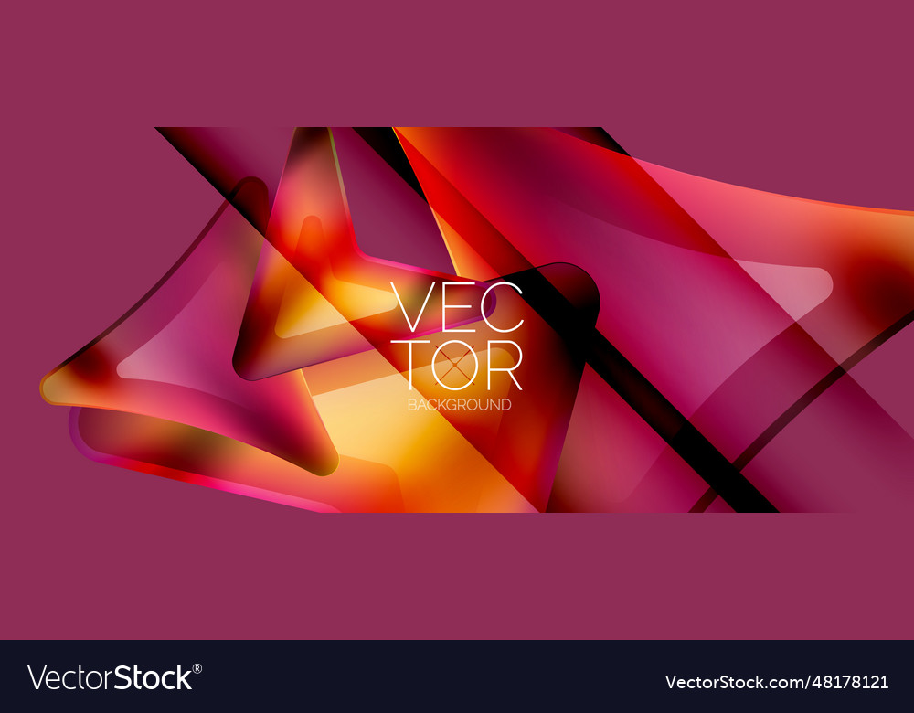 Fluid gradient arrow abstract vibrant arrows Vector Image