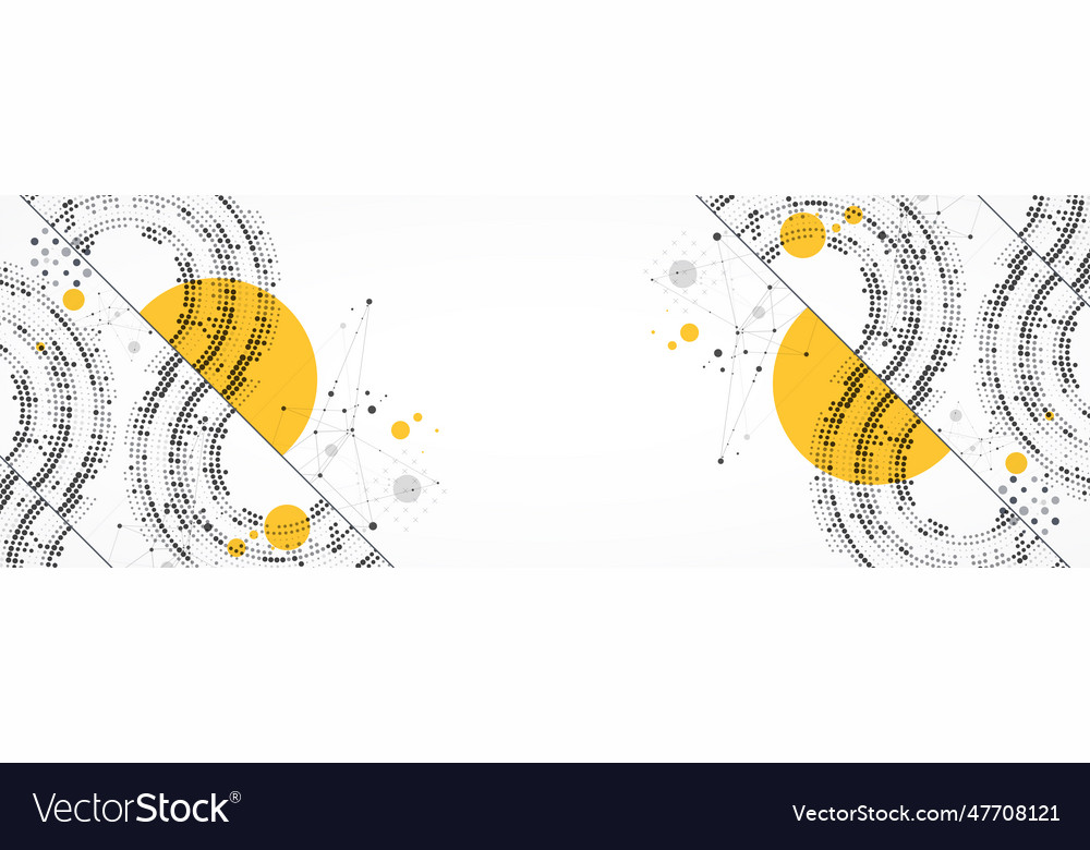 Halftone theme science abstract background Vector Image