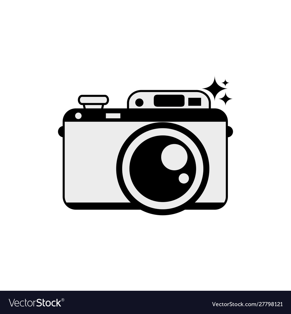 Isolated camera icon line design Royalty Free Vector Image