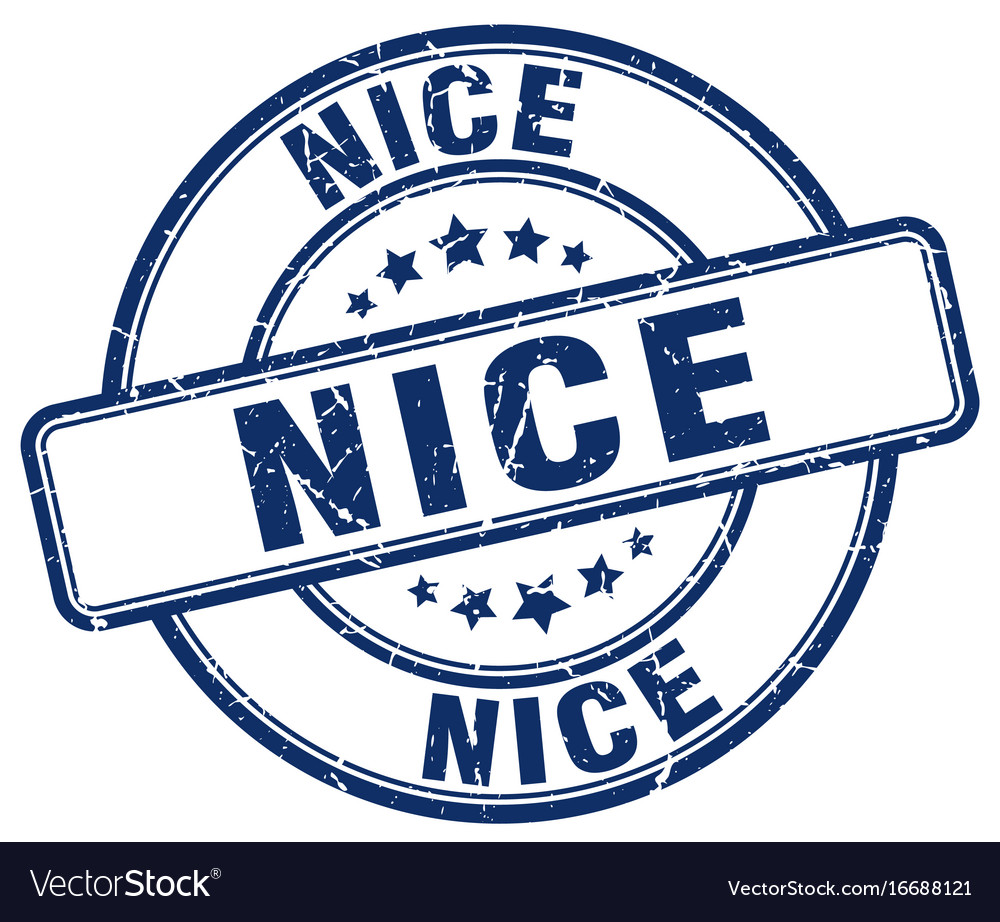 Nice stamp Royalty Free Vector Image - VectorStock