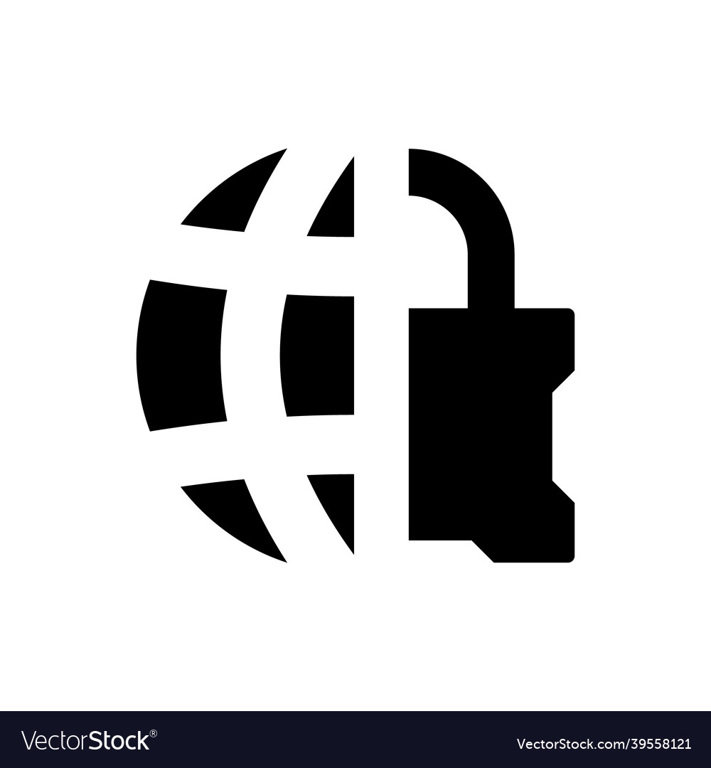 Secure web access icon Royalty Free Vector Image
