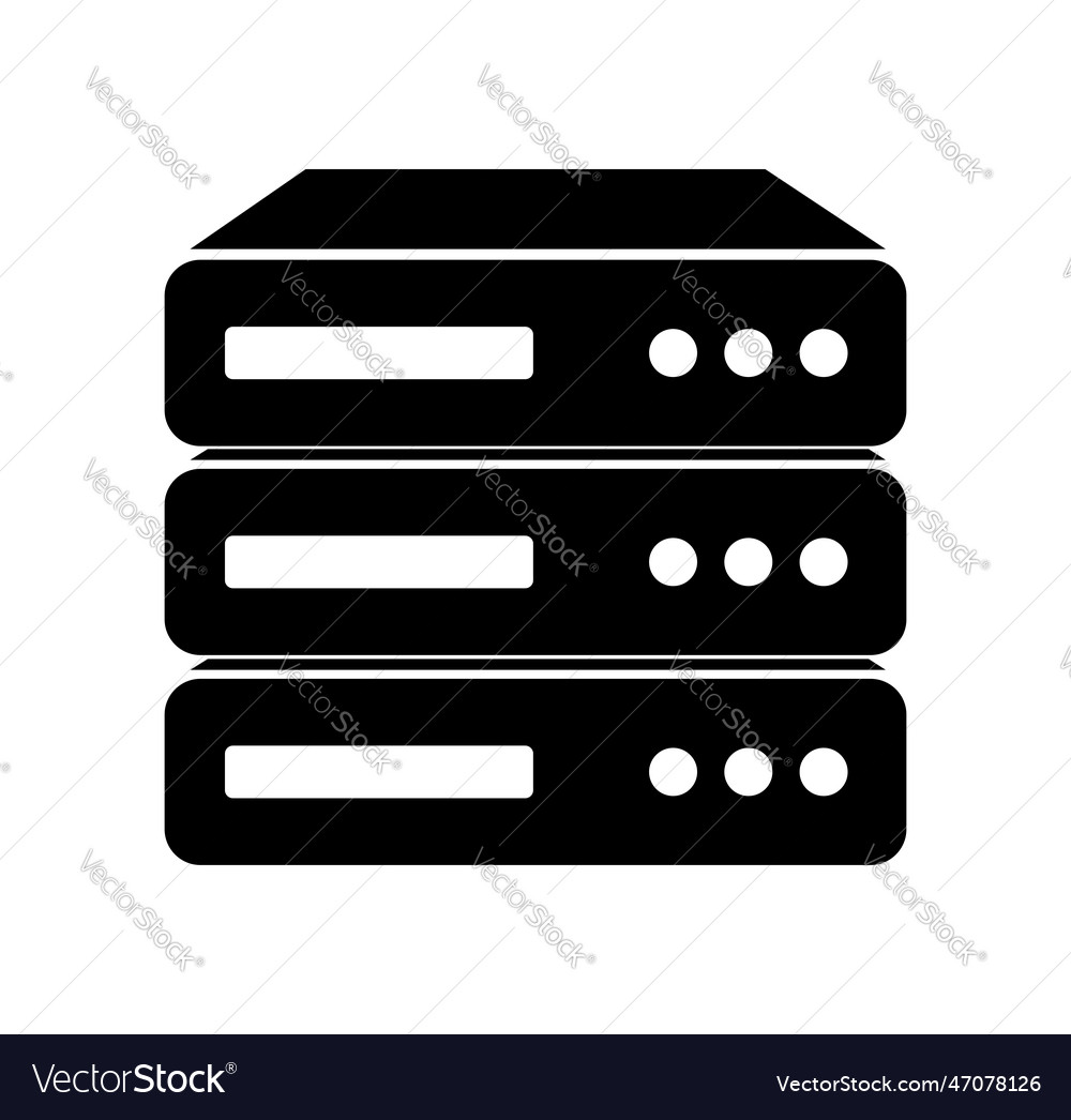 Database Server Storage Icon Royalty Free Vector Image