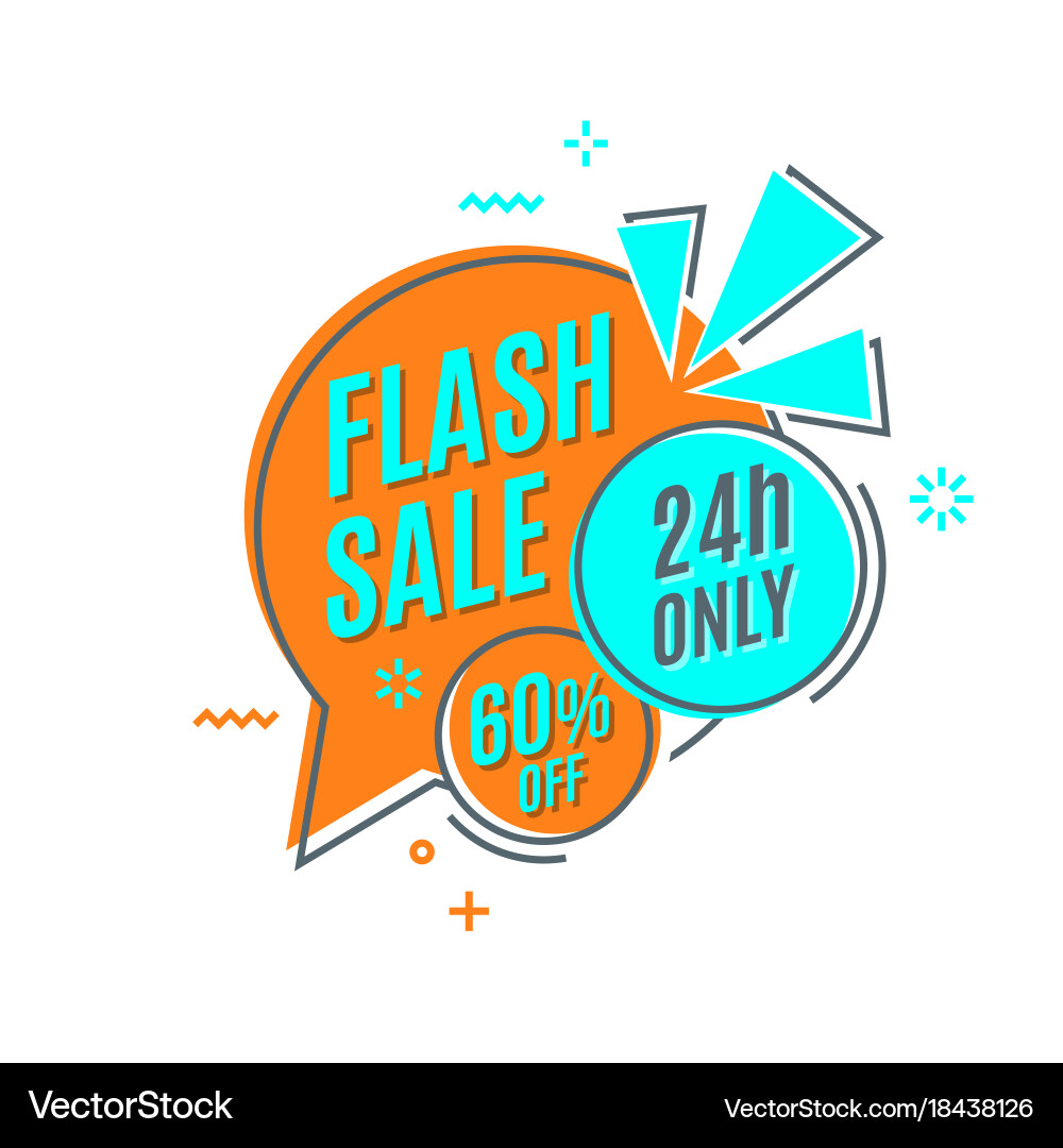 Flat linear promotion ribbon banner scroll price Vector Image