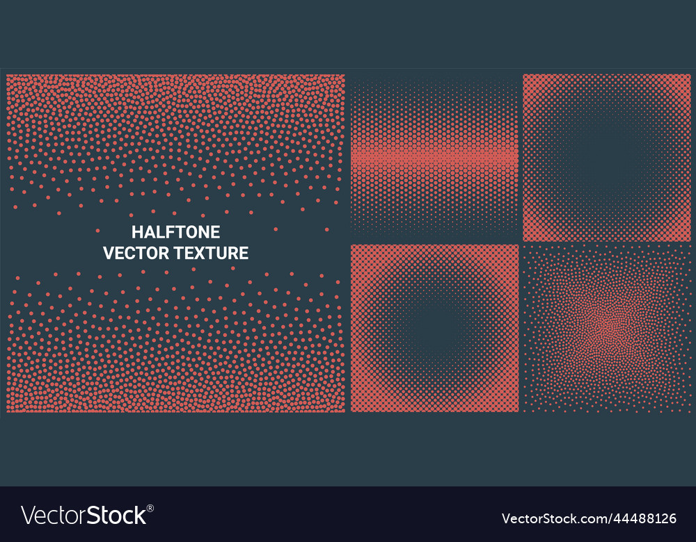 Halftone pattern texture gradient screen Vector Image