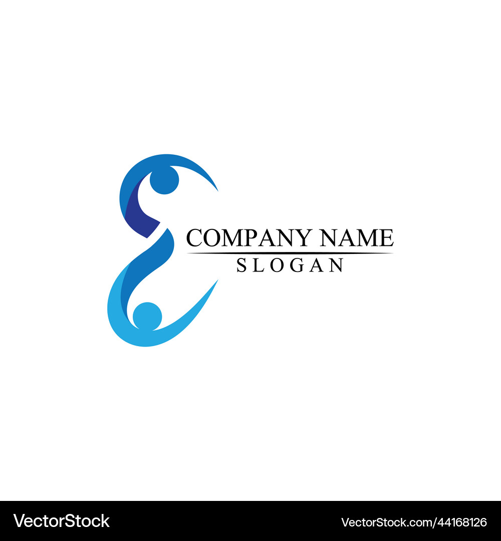 Infinity adoption and community care logo template