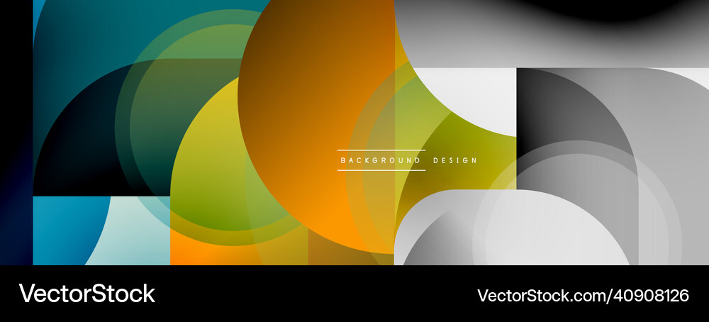 Round triangle shapes lines and circles geometric Vector Image