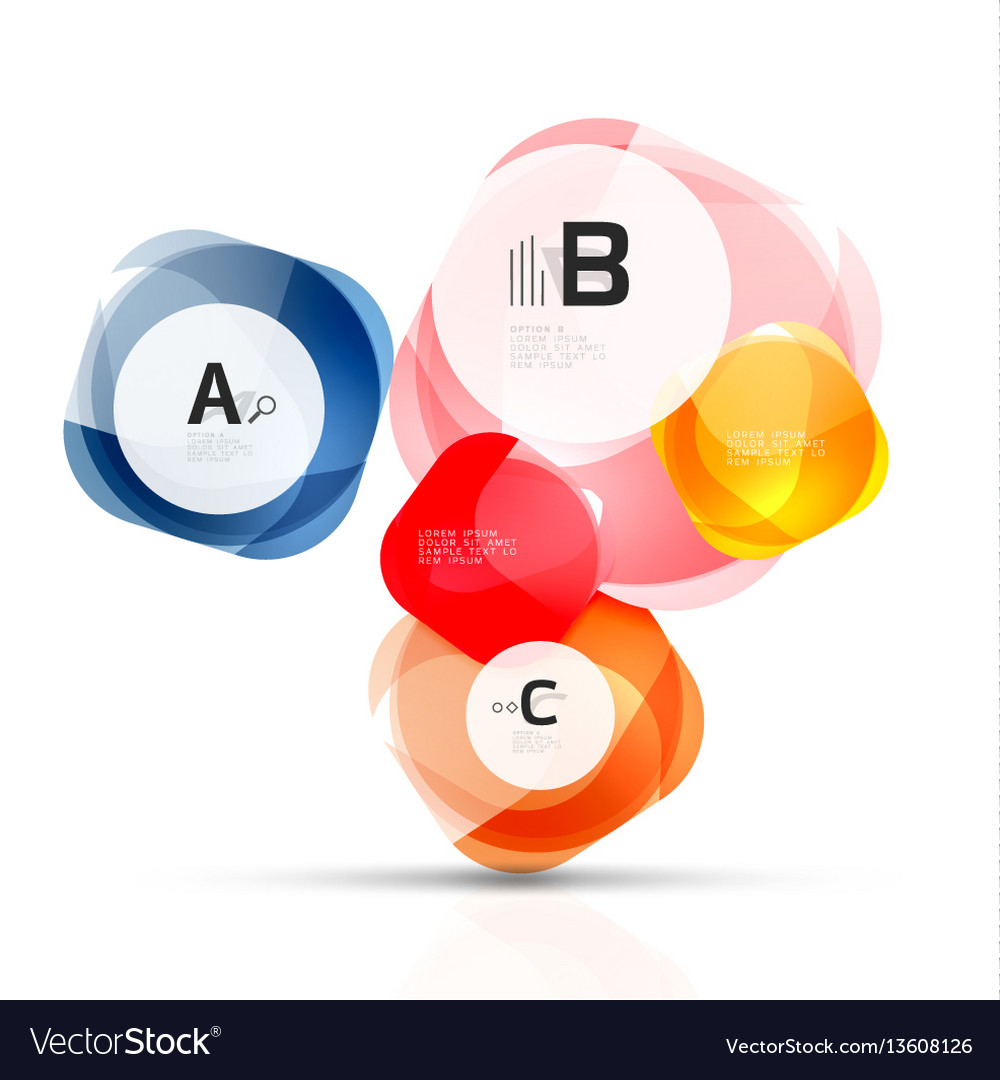 Shiny abstract elements Royalty Free Vector Image